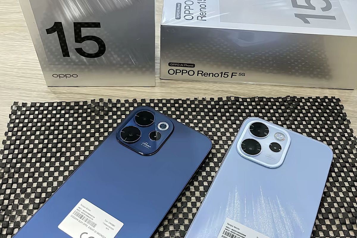 OPPO Reno 15 F 5G Fokus Utama Selfie Ultra-Wide 50 Megapiksel, Kamera ...