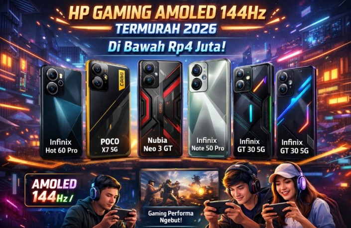 HP Gaming AMOLED 144Hz Termurah 2026 di Bawah Rp4 Juta, Pilihan Terbaik ...