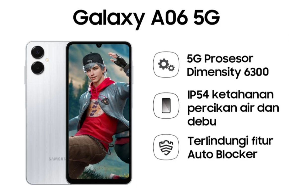 Harga Samsung Galaxy A06 5G 2026: HP Jaringan 5G, Layar 90Hz Luas yang ...