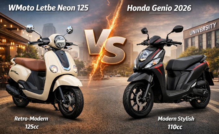 Duel Skutik Stylish 2026 Rp20 Jutaan: WMoto Letbe Neon 125 Tantang ...