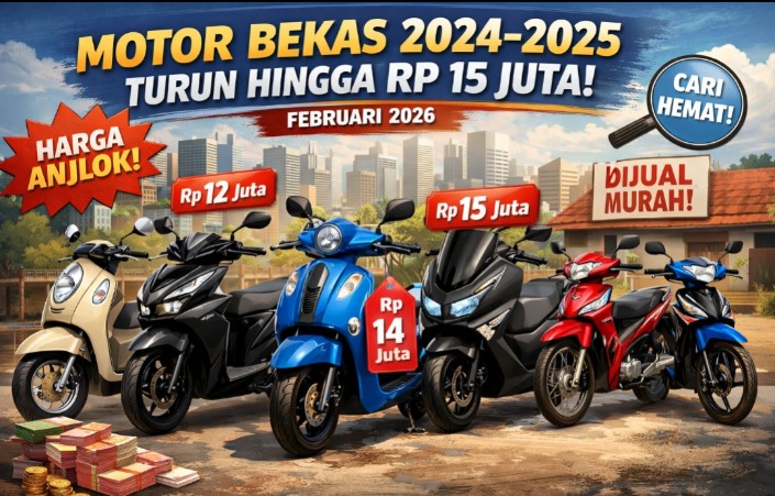 Motor Bekas 2024-2025 Anjlok! Februari 2026 Turun hingga Rp15 Juta, Ini ...